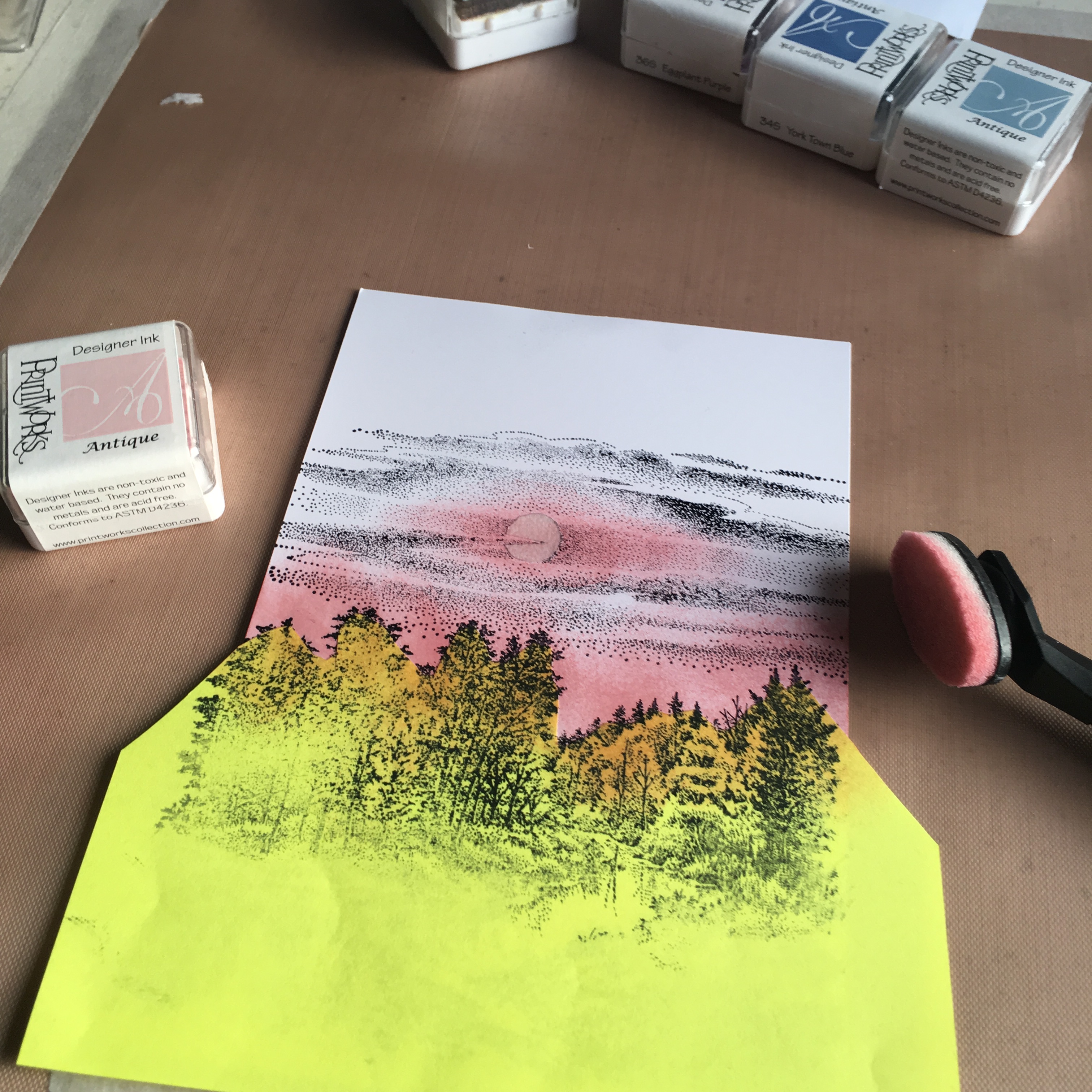 Creating A Scene, With Stamps – GENTLEMAN CRAFTER