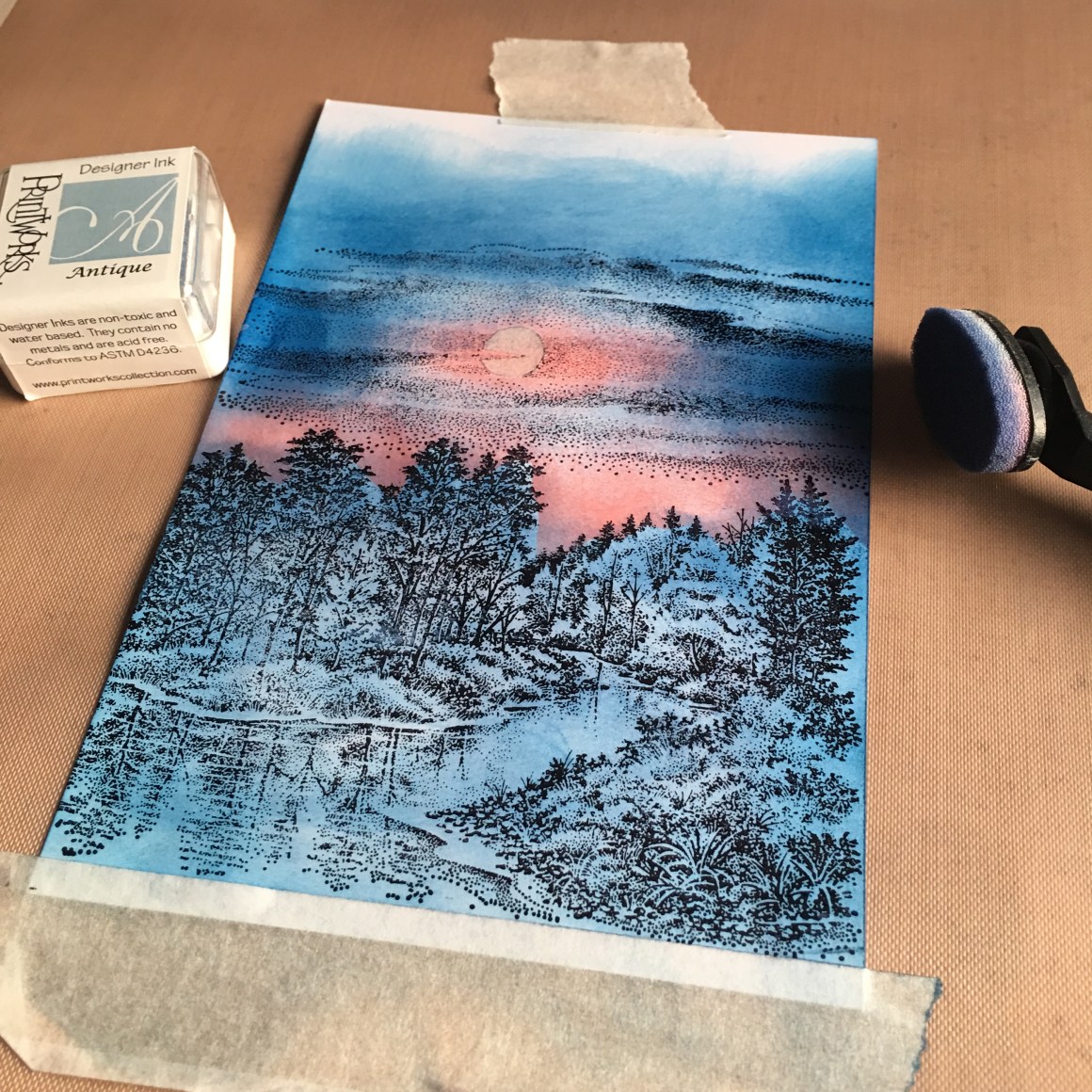 Creating A Scene, With Stamps – GENTLEMAN CRAFTER