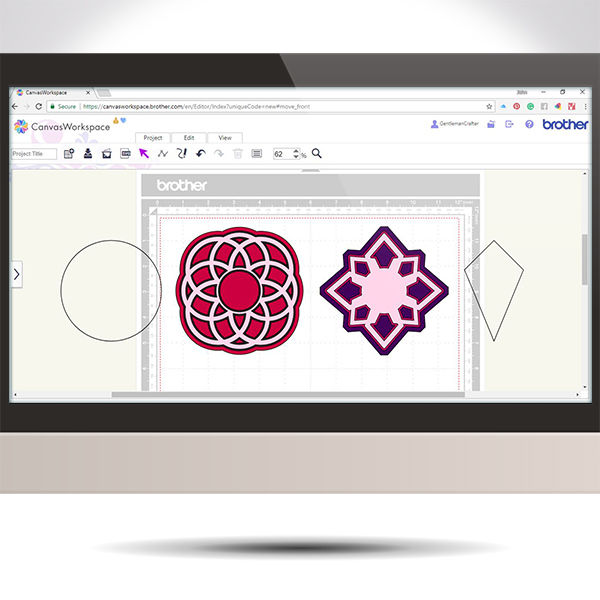 Scan N Cut Saturday Designing Complex Frames From Basic Shapes In ...