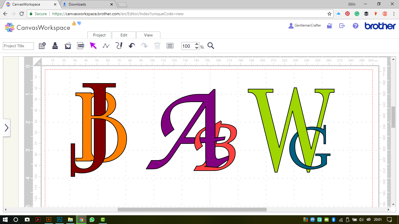 Scan N Cut Saturday Creating A Decorative Monogram – GENTLEMAN CRAFTER