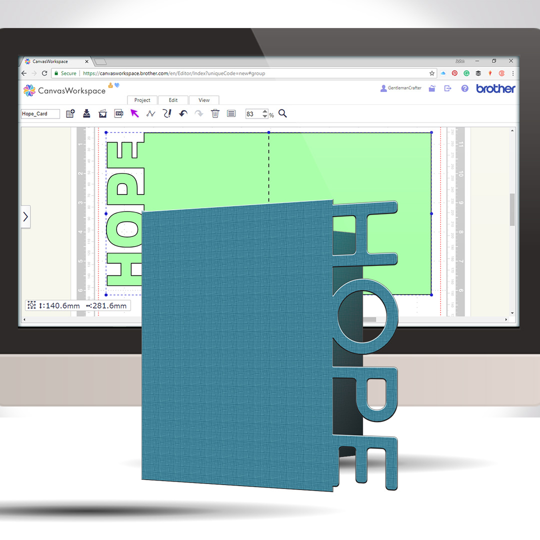 Scan N Cut Saturday – Creating A Greeting Card With Text On The Edge In ...