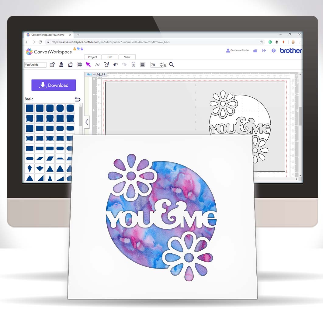 Scan N Cut Saturday Designing A Cut Front Greetings Card – GENTLEMAN ...