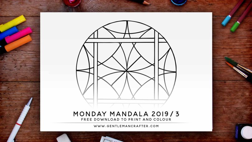 Mandala Monday 2019-3 Hand Drawn Design To Download, Print And Colour ...
