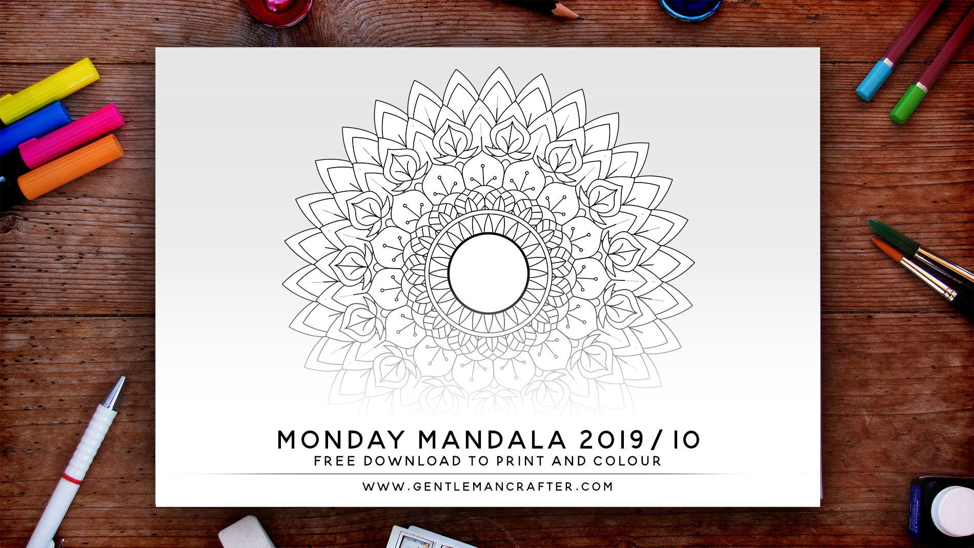 Mandala Monday 2019-10 FREE Design To Download, Print And Colour ...
