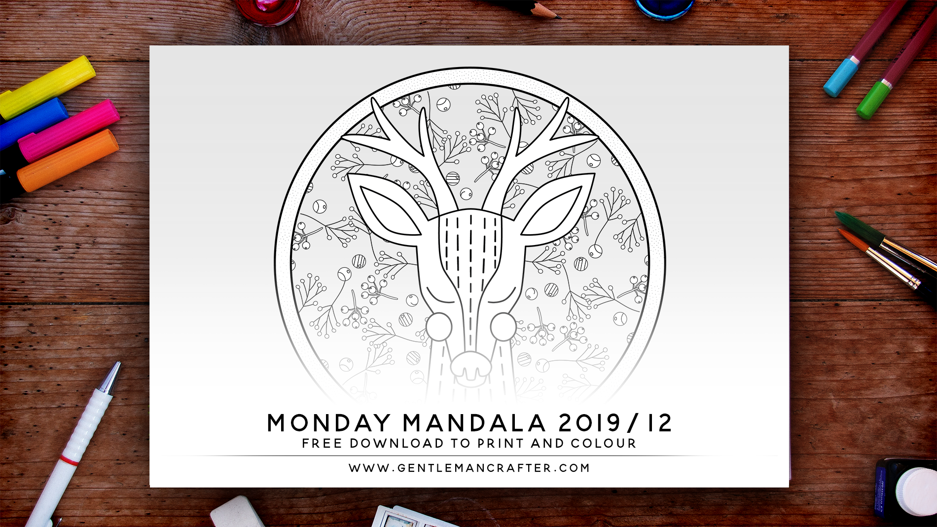 Mandala Monday 2019-12 FREE Design To Download, Print And Colour ...