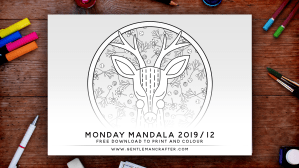 Mandala Monday 2019-12 FREE Design To Download, Print And Colour ...