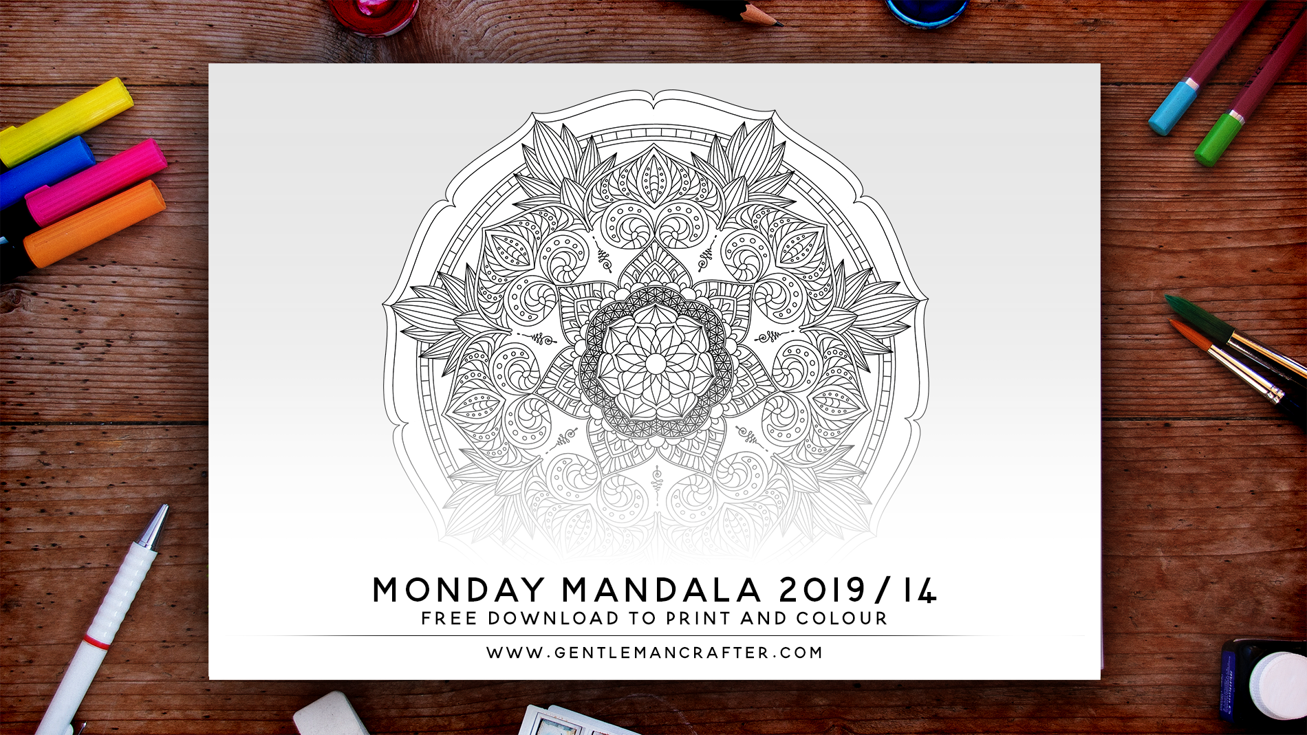 Mandala Monday 2019-14 FREE Design To Download, Print And Colour ...