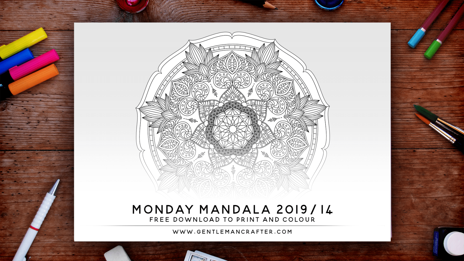 Mandala Monday 2019-14 FREE Design To Download, Print And Colour ...