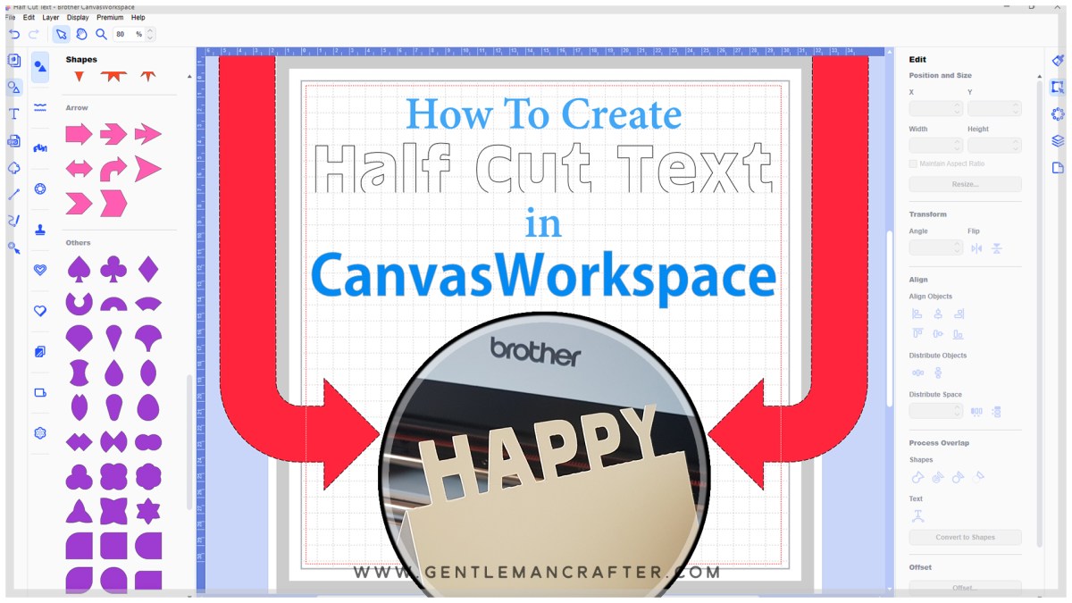 Scan N Cut Saturday Video Tutorial – Creating A Half-Cut Text Topped ...