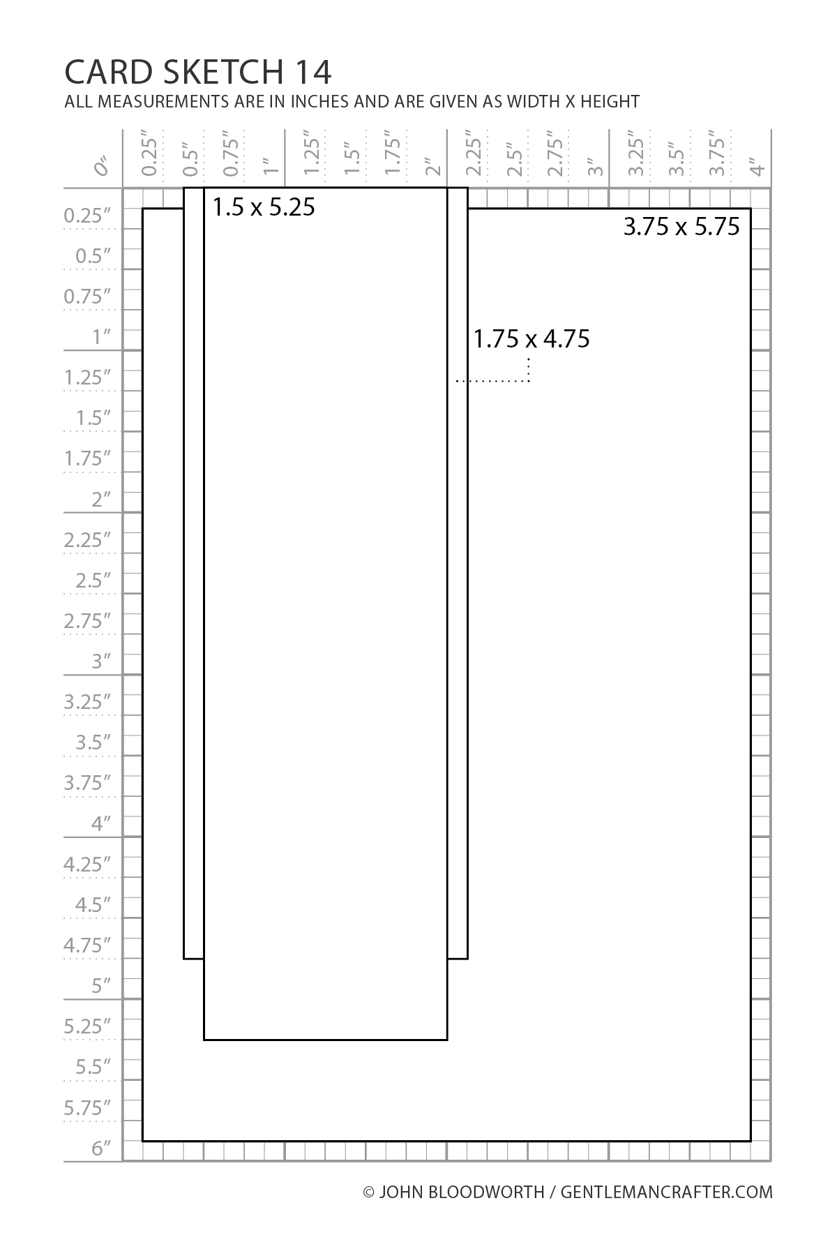 Card Layout 14 – GENTLEMAN CRAFTER