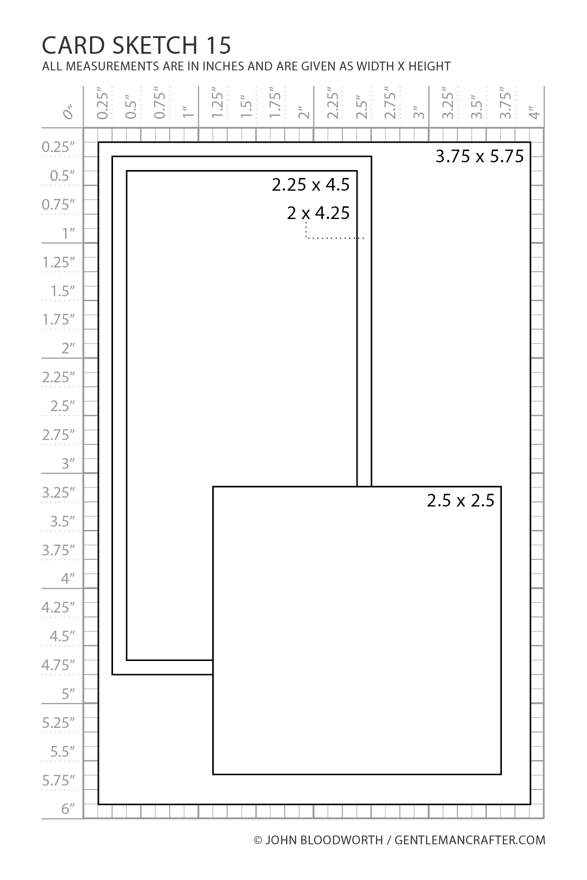 Card Layout 15 – GENTLEMAN CRAFTER