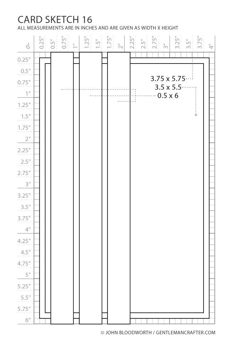 Card Layout 16 – GENTLEMAN CRAFTER