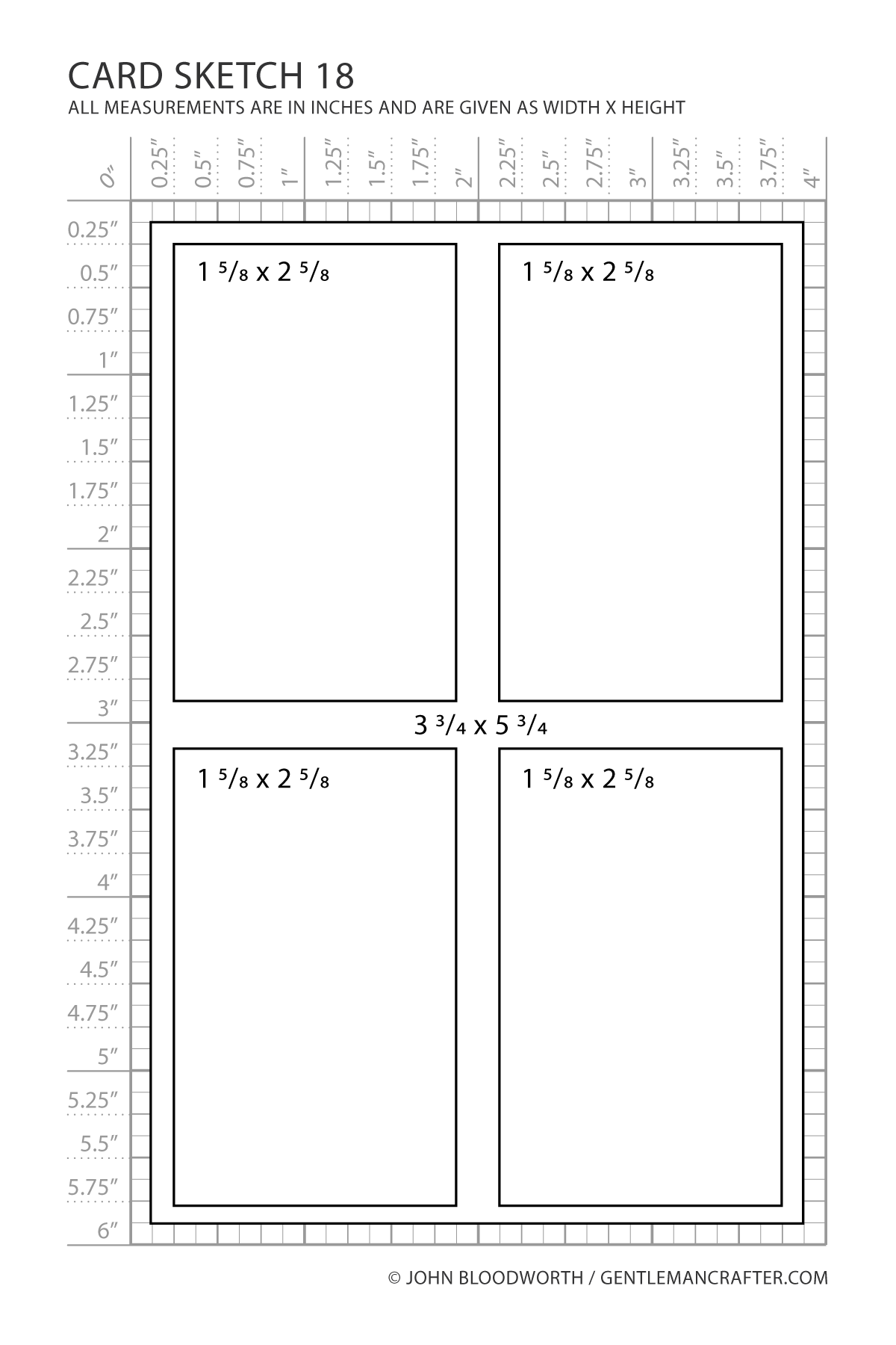 Card Layout 18 – GENTLEMAN CRAFTER