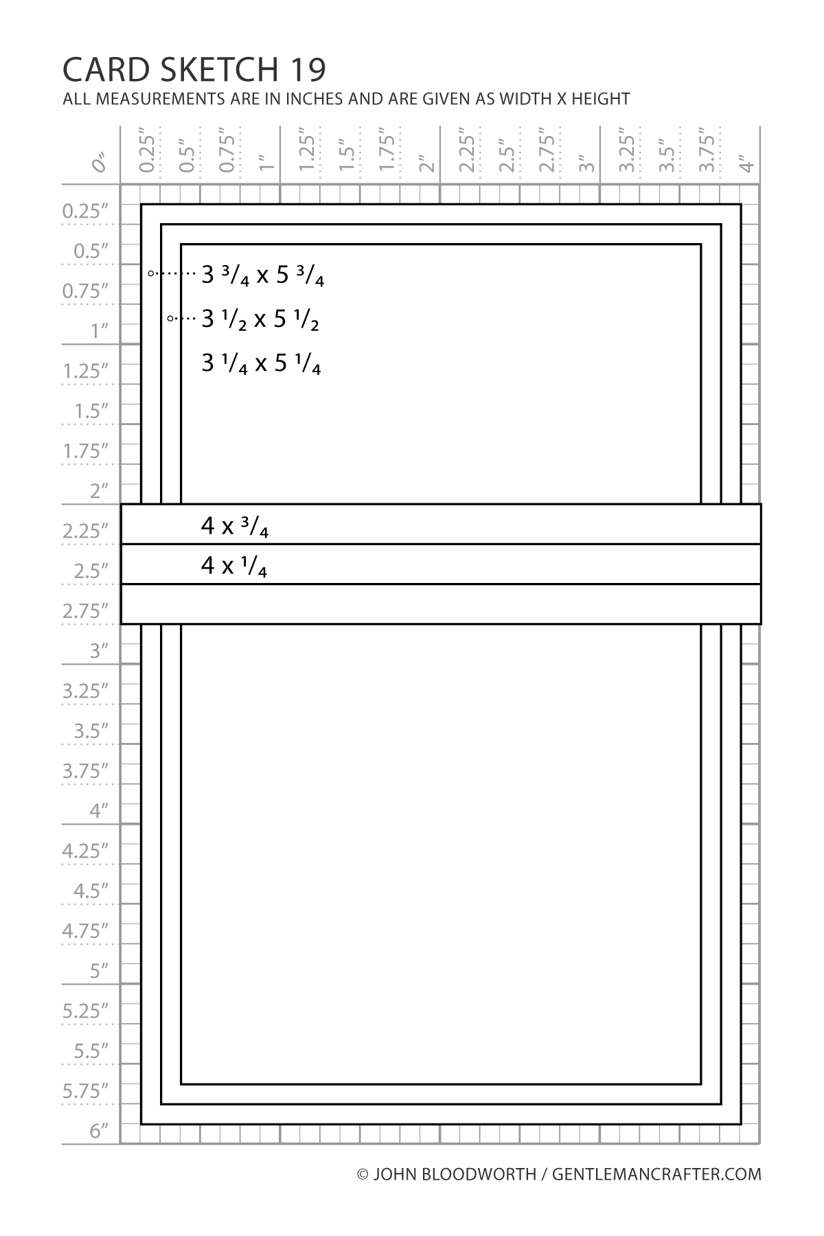 Card Layout 19 – GENTLEMAN CRAFTER