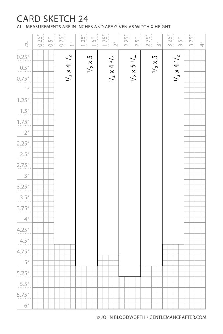 Card Layout 24 – GENTLEMAN CRAFTER