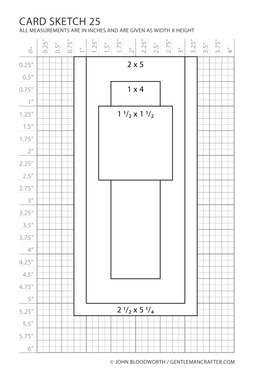Card Layout 25 – GENTLEMAN CRAFTER
