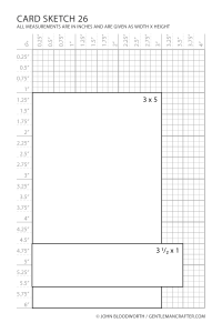 Card Layout 26 – GENTLEMAN CRAFTER