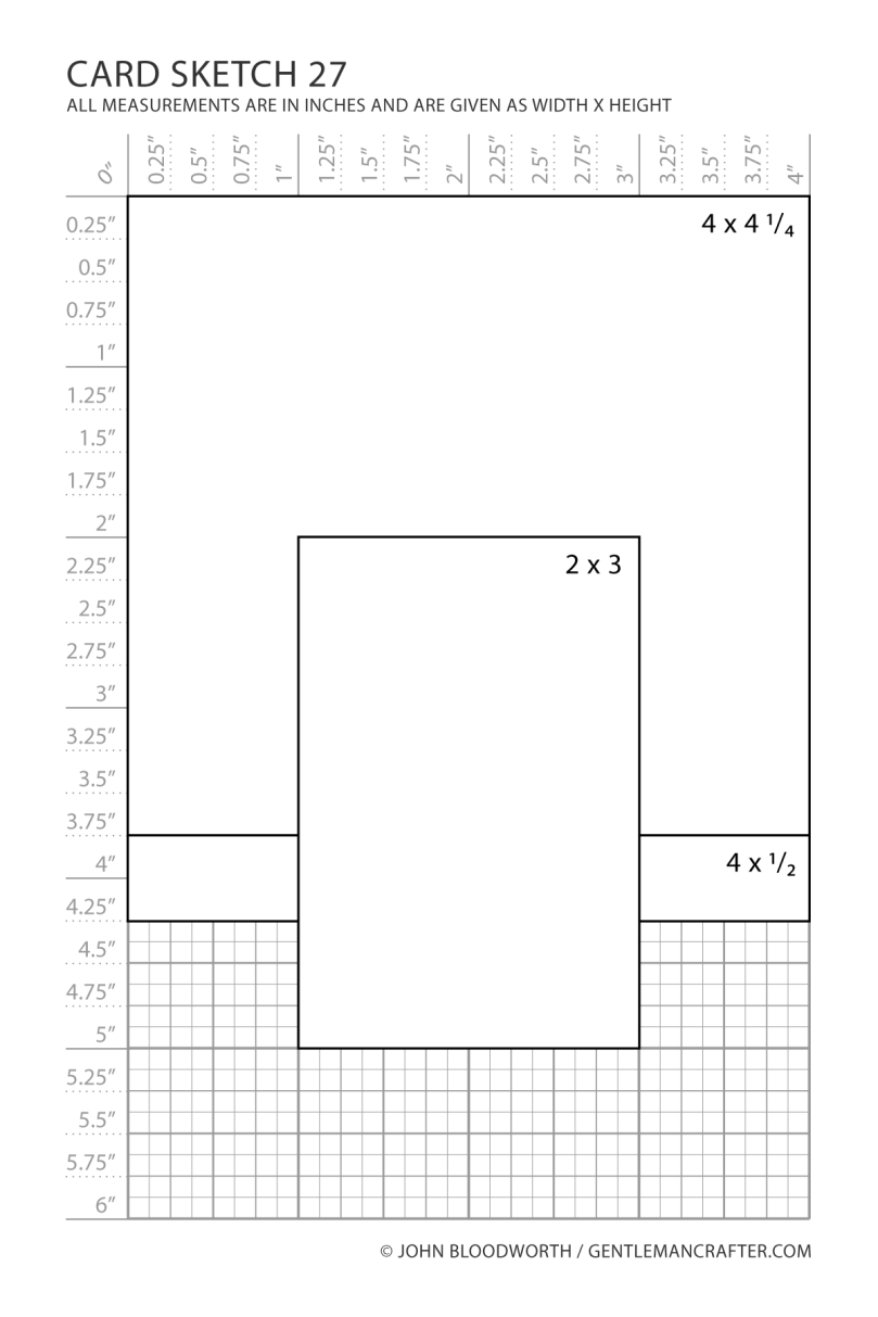 Card Layout 27 – GENTLEMAN CRAFTER