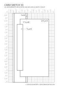 Card Layout 33 – GENTLEMAN CRAFTER