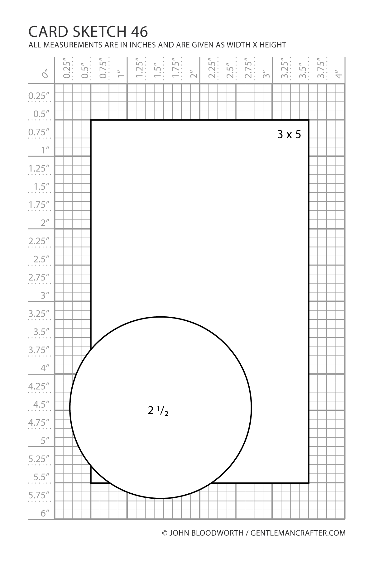 Card Layout 46 – GENTLEMAN CRAFTER