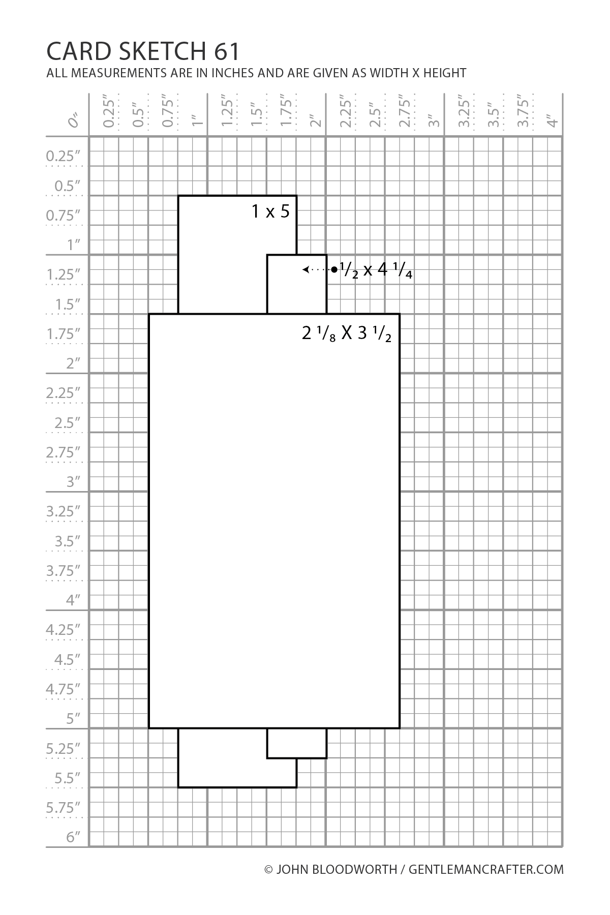 Card Layout 61 – GENTLEMAN CRAFTER