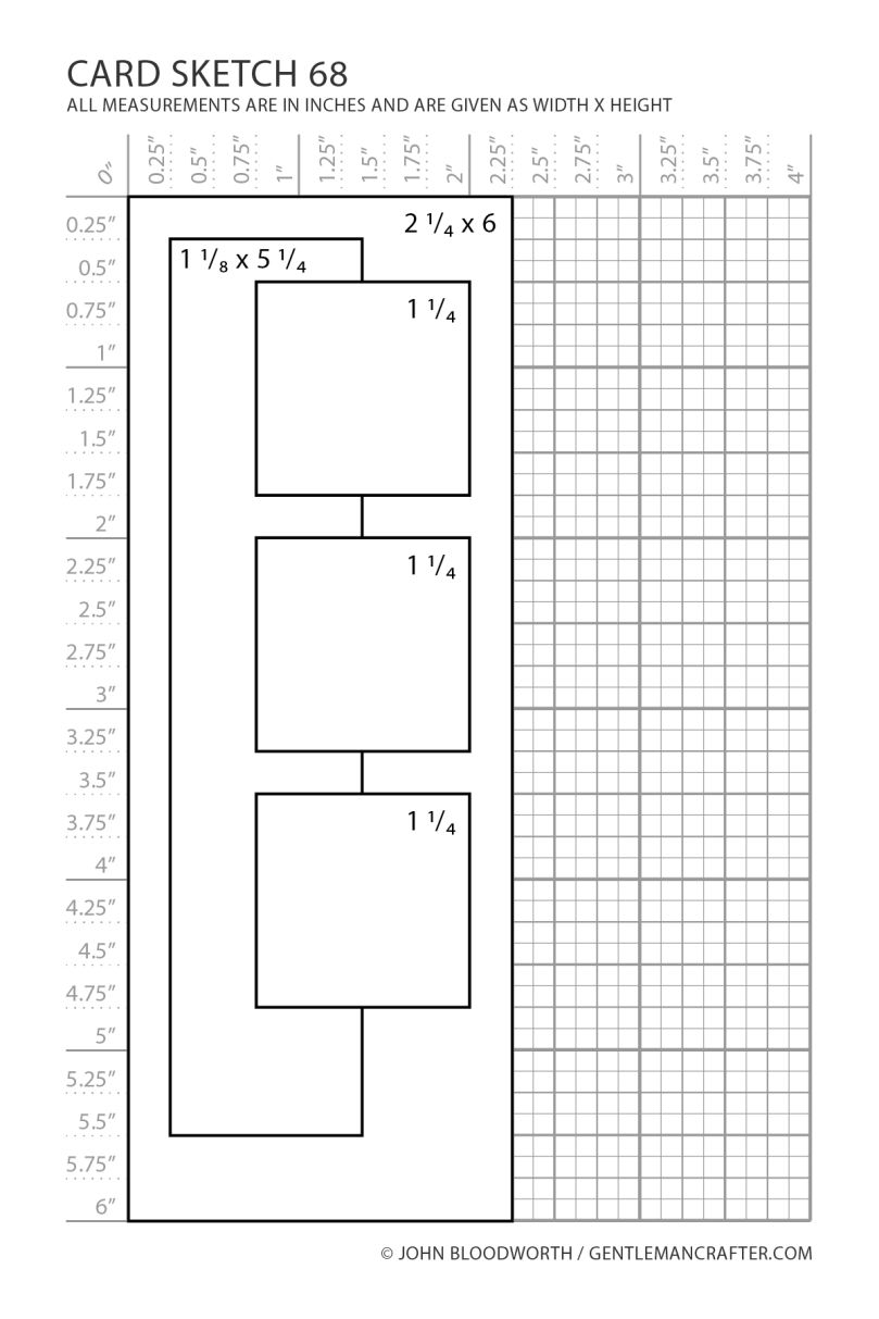 Card Layout 68 – GENTLEMAN CRAFTER
