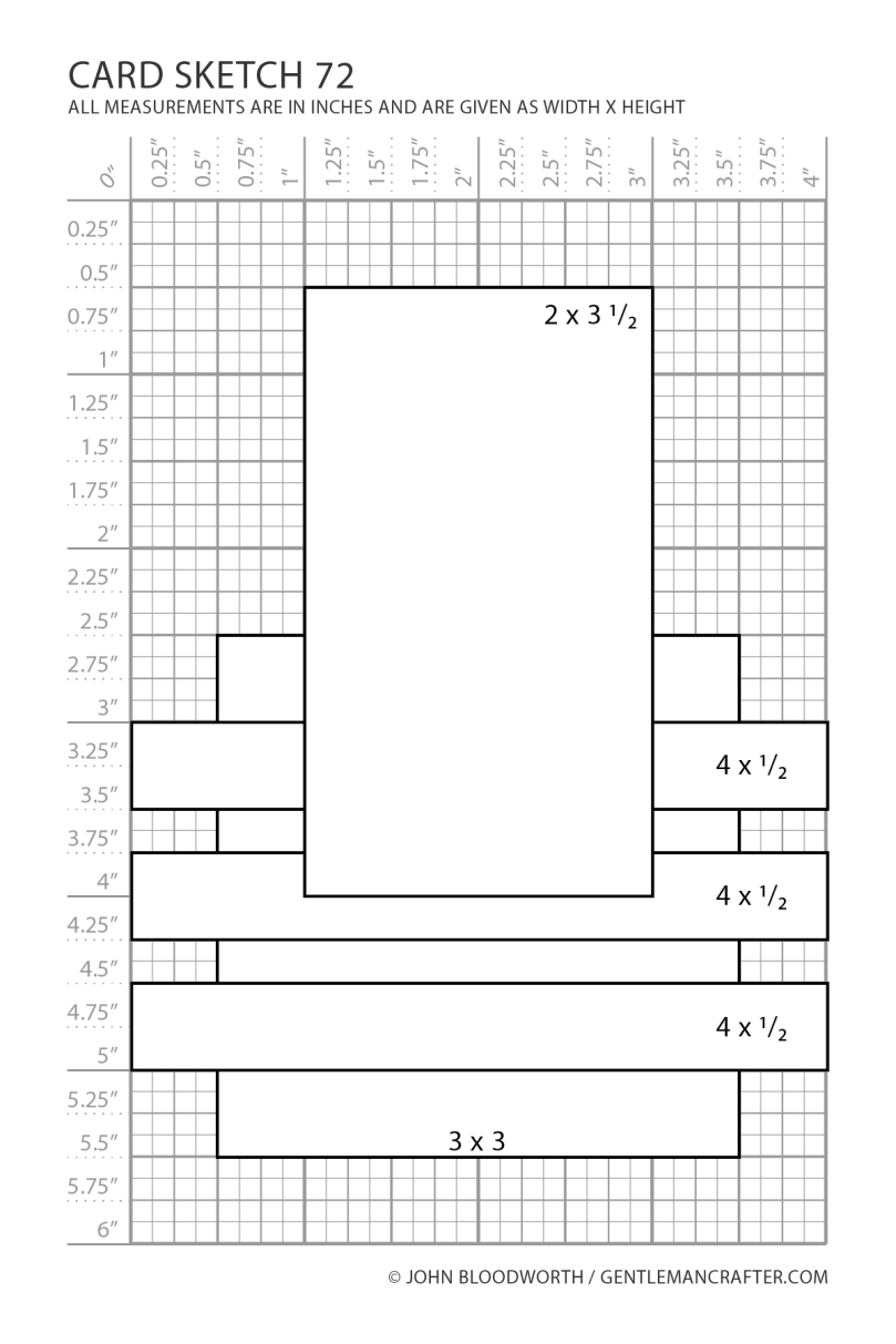 Card Layout 72 – GENTLEMAN CRAFTER