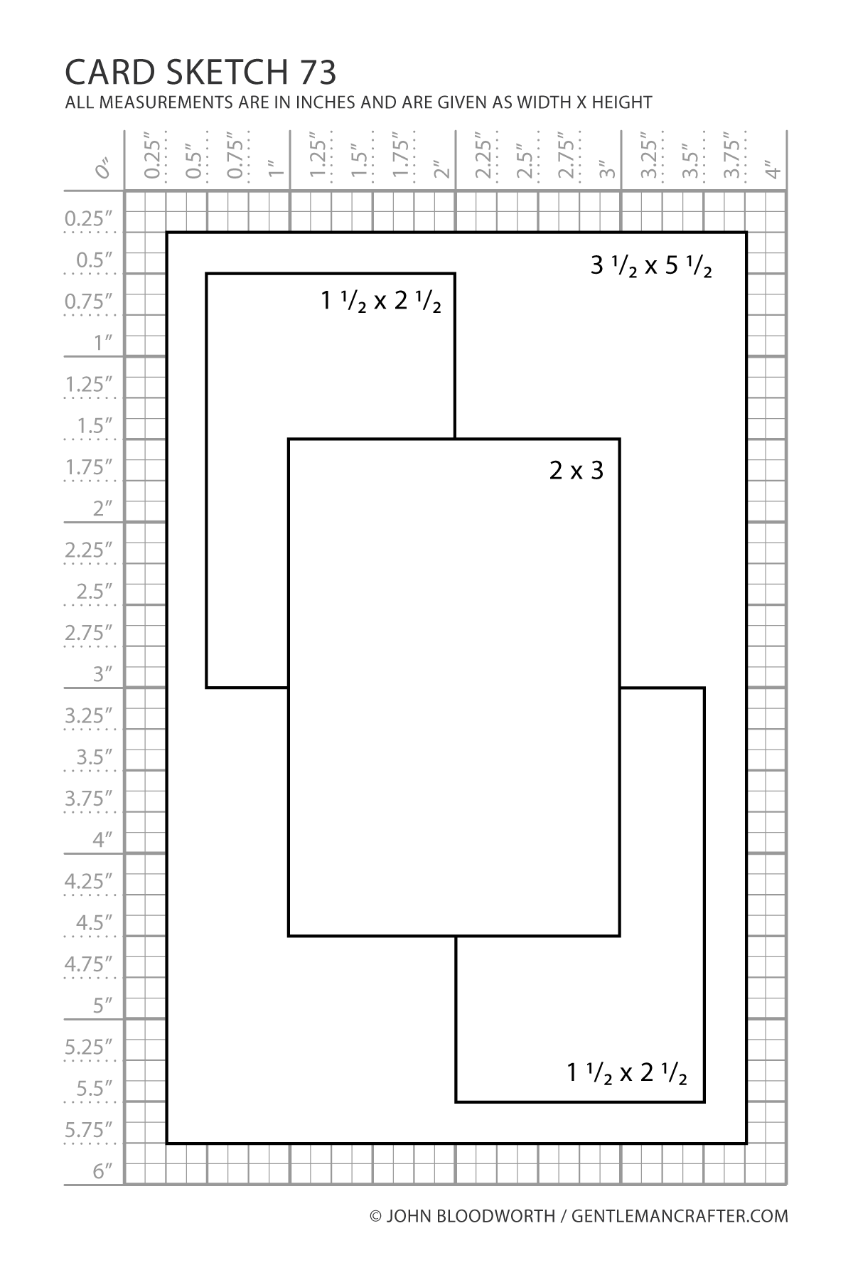 Card Layout 73 – GENTLEMAN CRAFTER