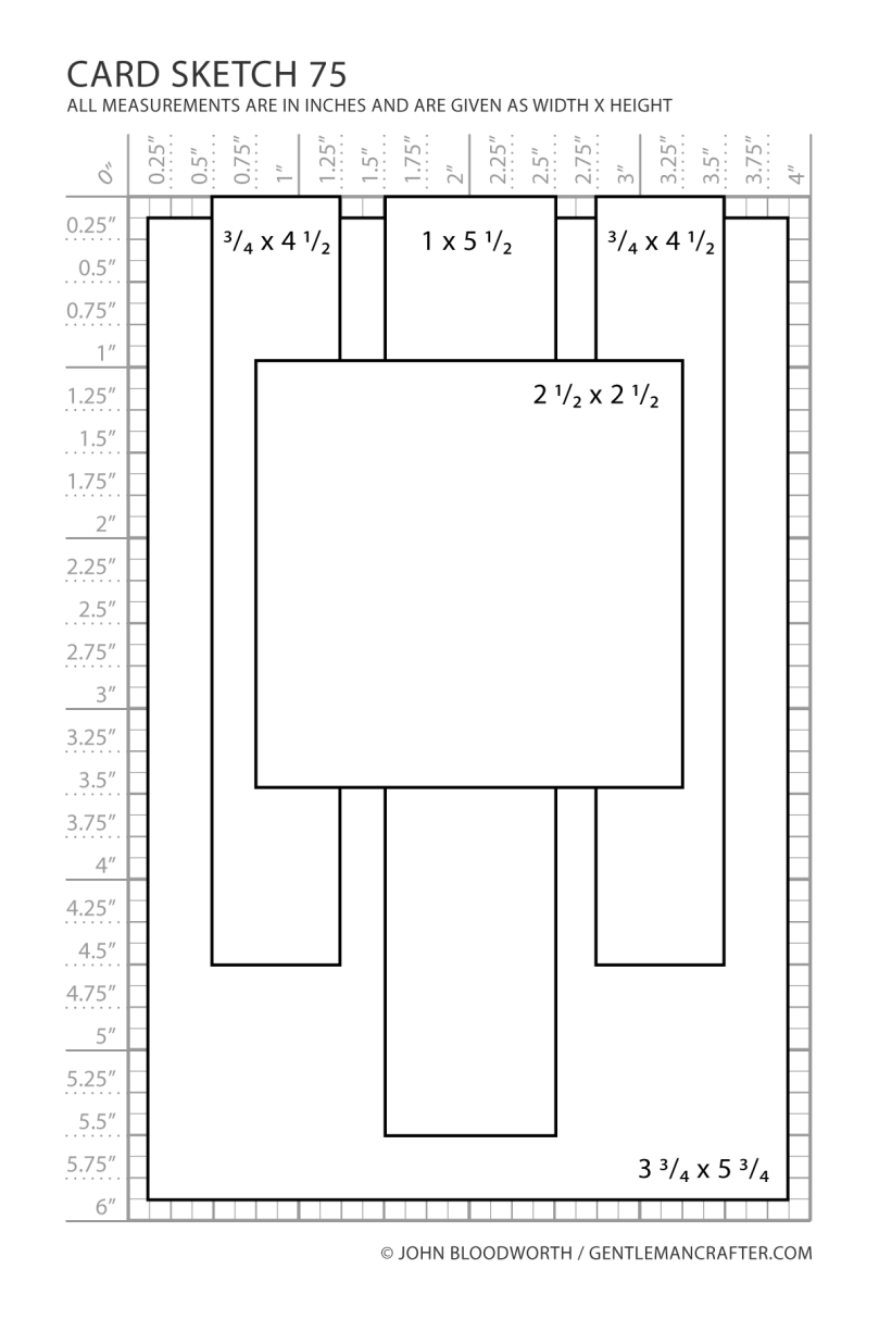 Card Layout 75 – GENTLEMAN CRAFTER