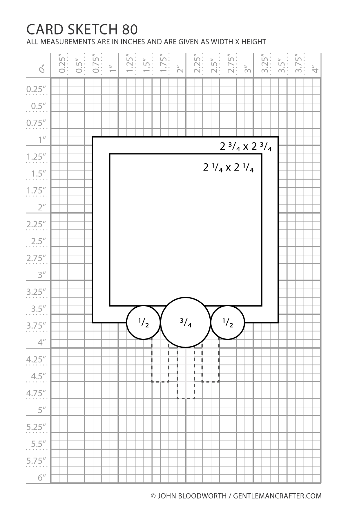 Card Layout 80 – GENTLEMAN CRAFTER