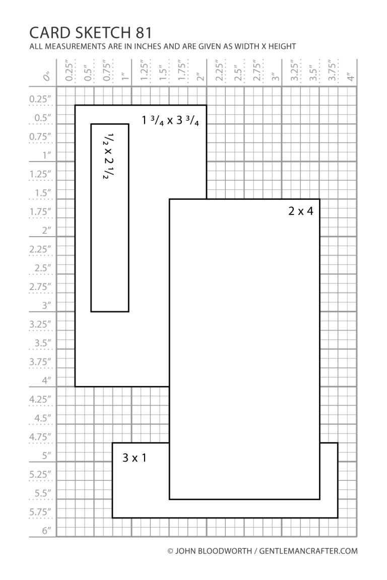Card Layout 81 – GENTLEMAN CRAFTER