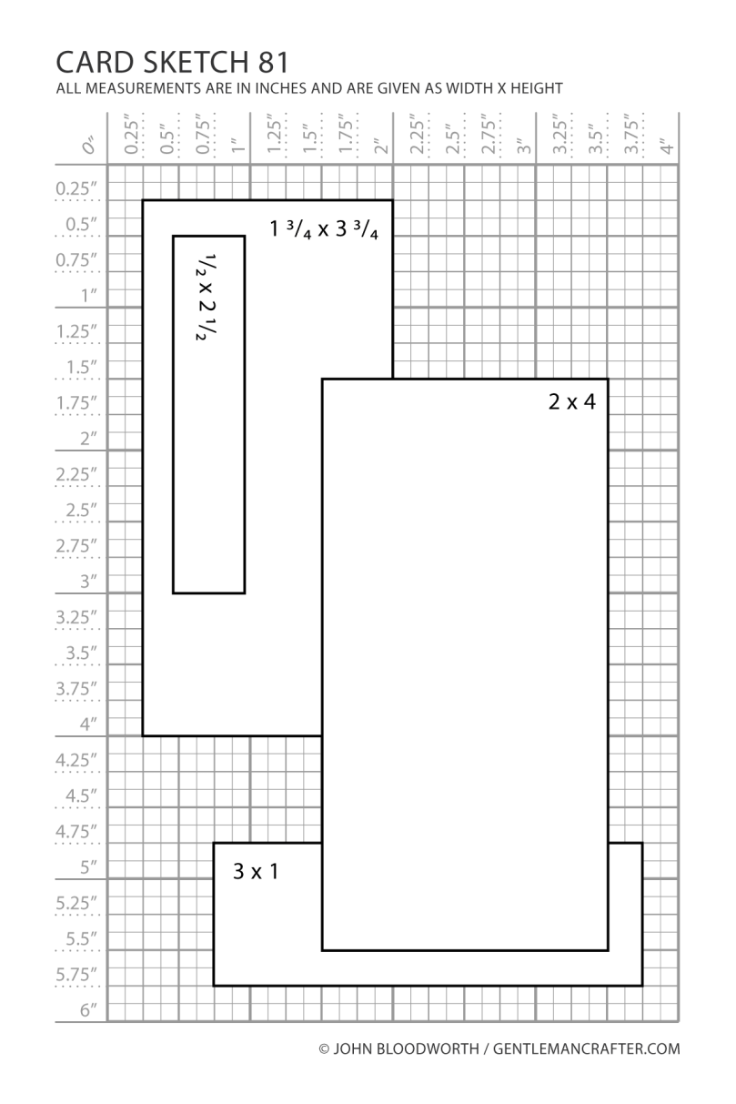 Card Layout 81 – GENTLEMAN CRAFTER
