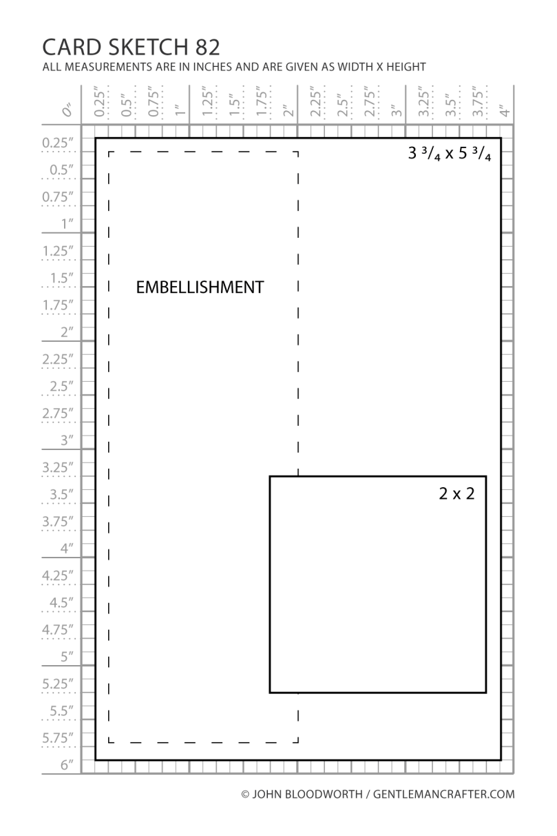 Card Layout 82 – GENTLEMAN CRAFTER