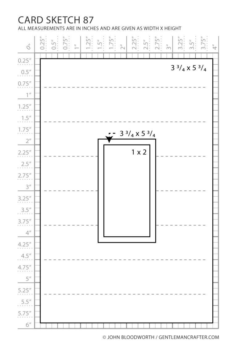 Card Layout 87 – GENTLEMAN CRAFTER