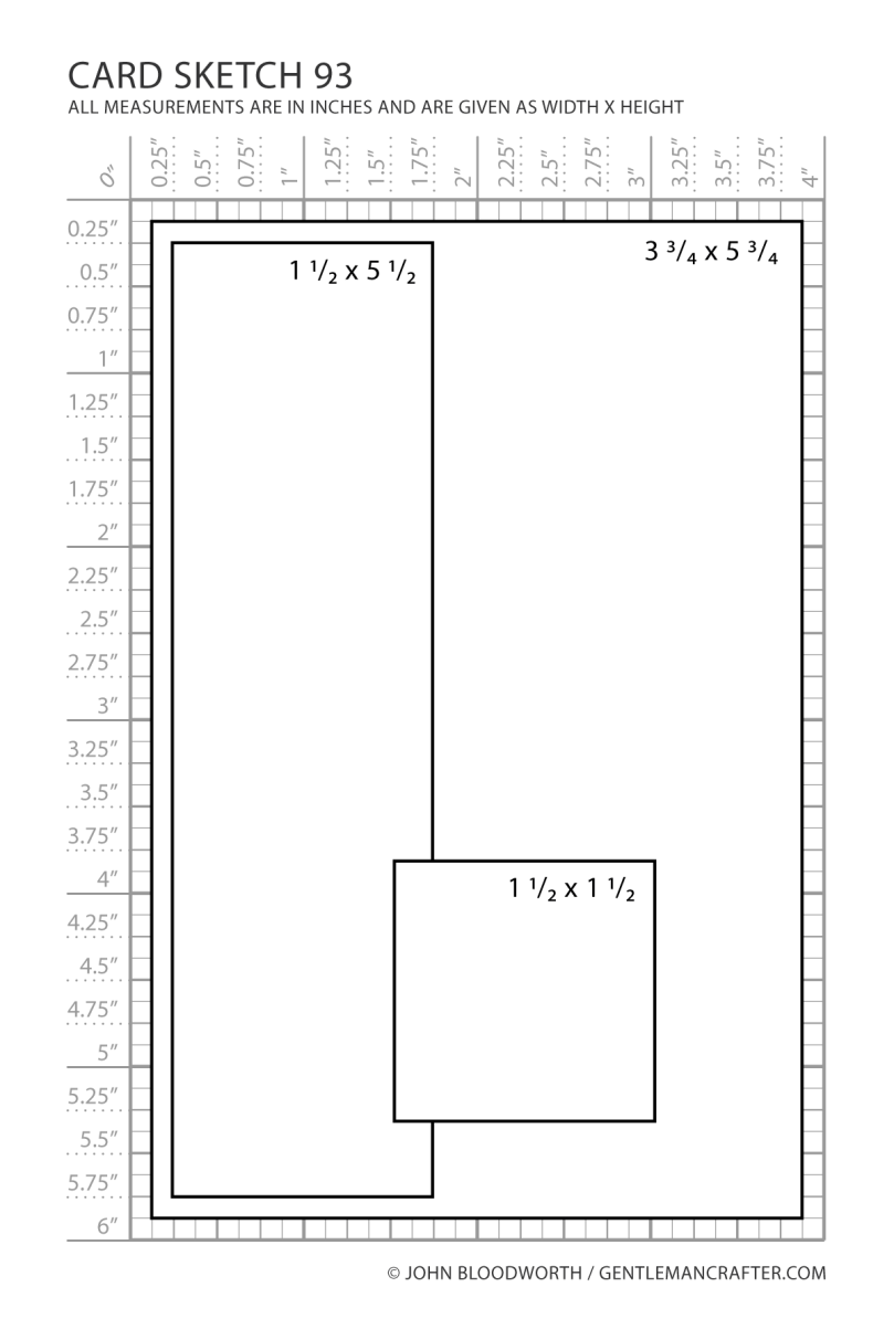Card Layout 93 – GENTLEMAN CRAFTER