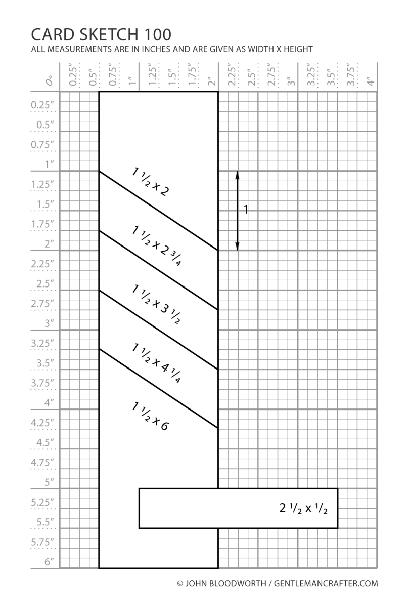 Card Layout 100 – GENTLEMAN CRAFTER