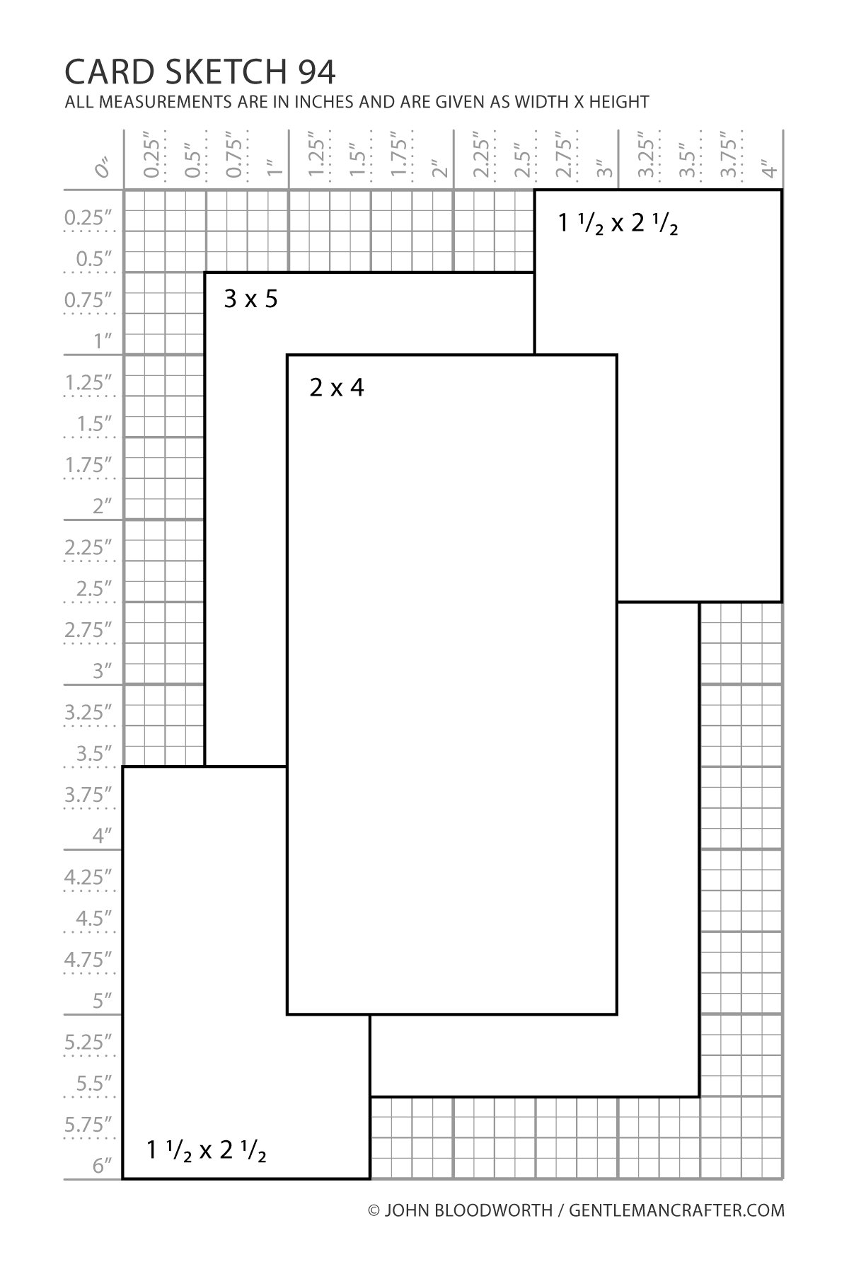 Card Layout 94 – GENTLEMAN CRAFTER