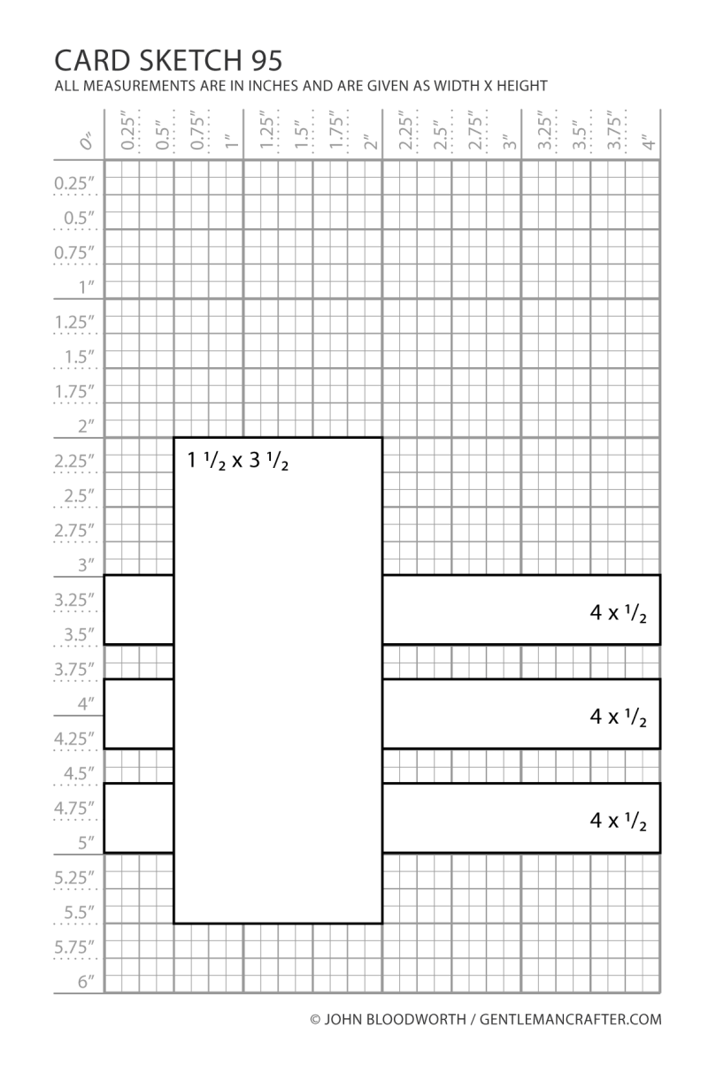 Card Layout 95 – GENTLEMAN CRAFTER