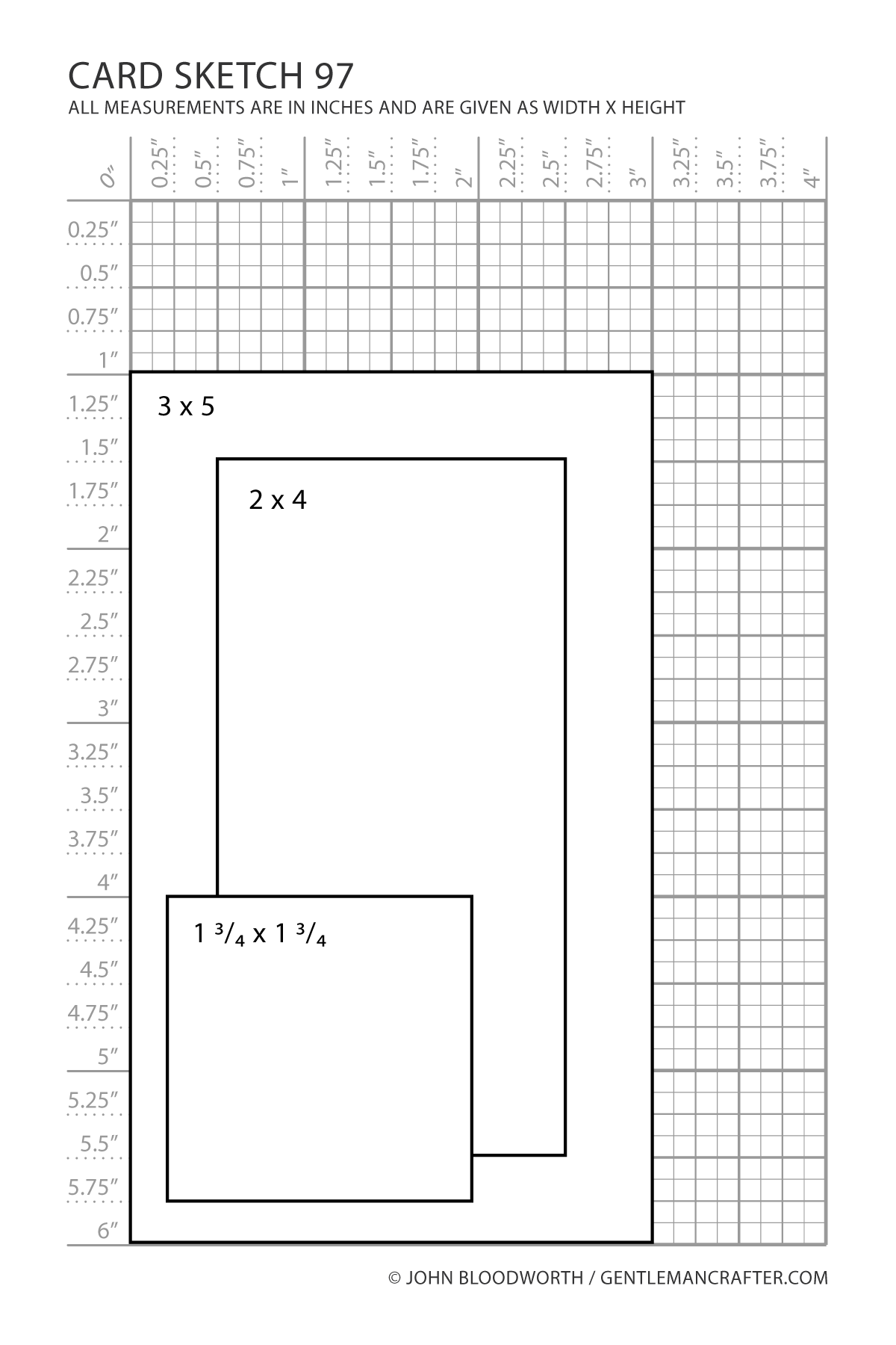Card Layout 97 – GENTLEMAN CRAFTER