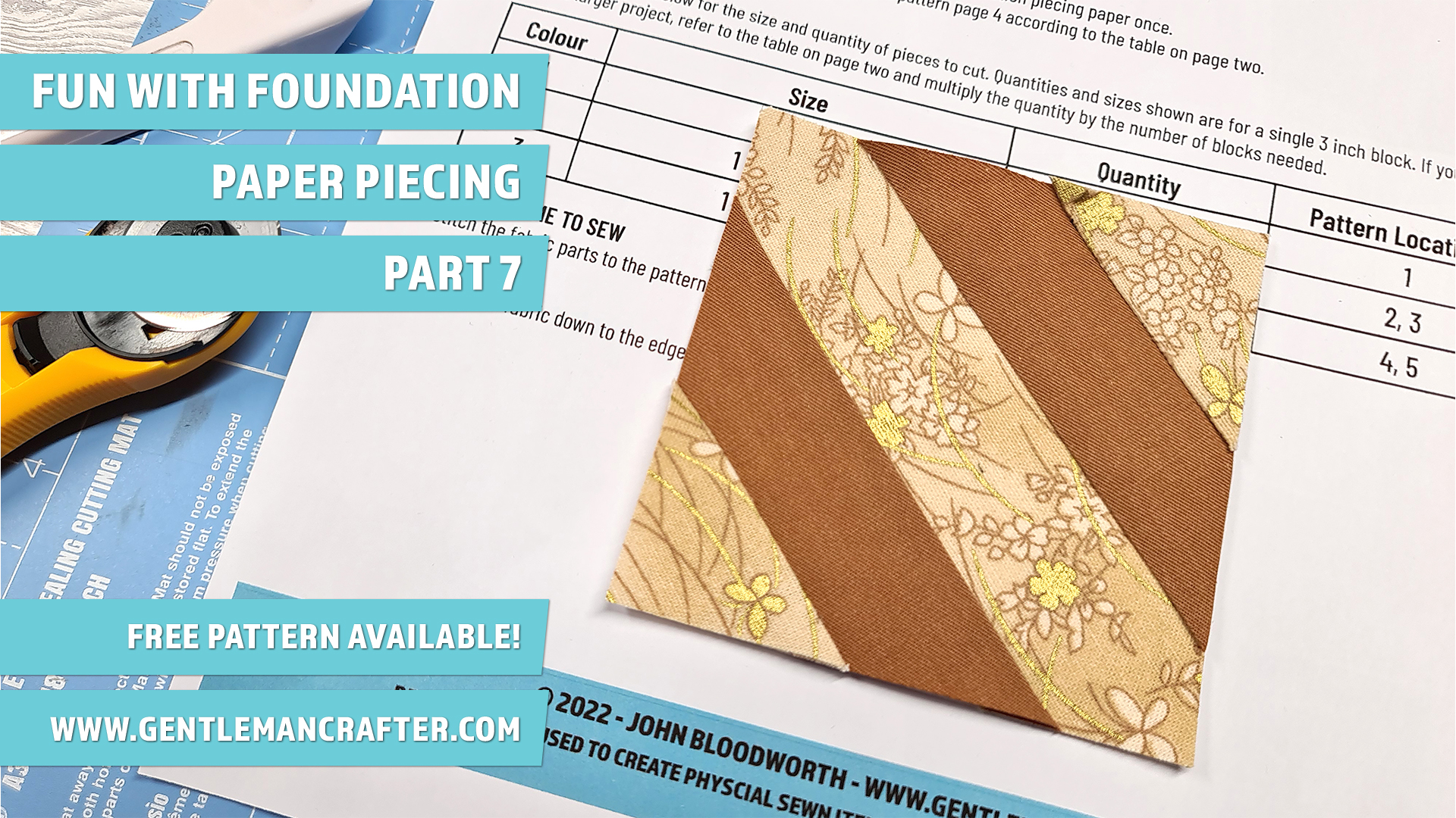 Fun with Foundation Paper Piecing Part 7 – Free Pattern Available ...