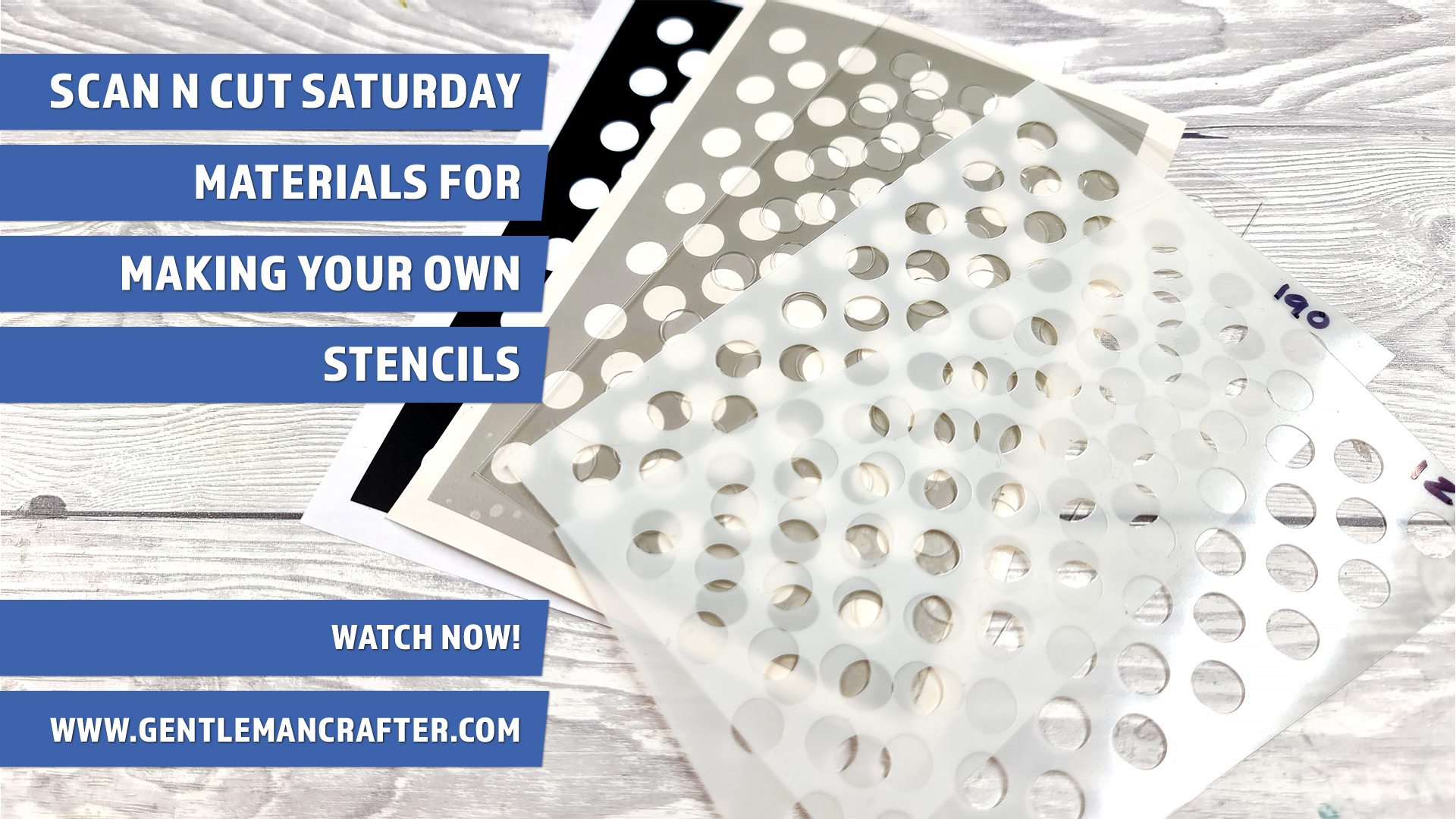 Scan N Cut Saturday – Materials To Make Your Own Stencils and Masks ...