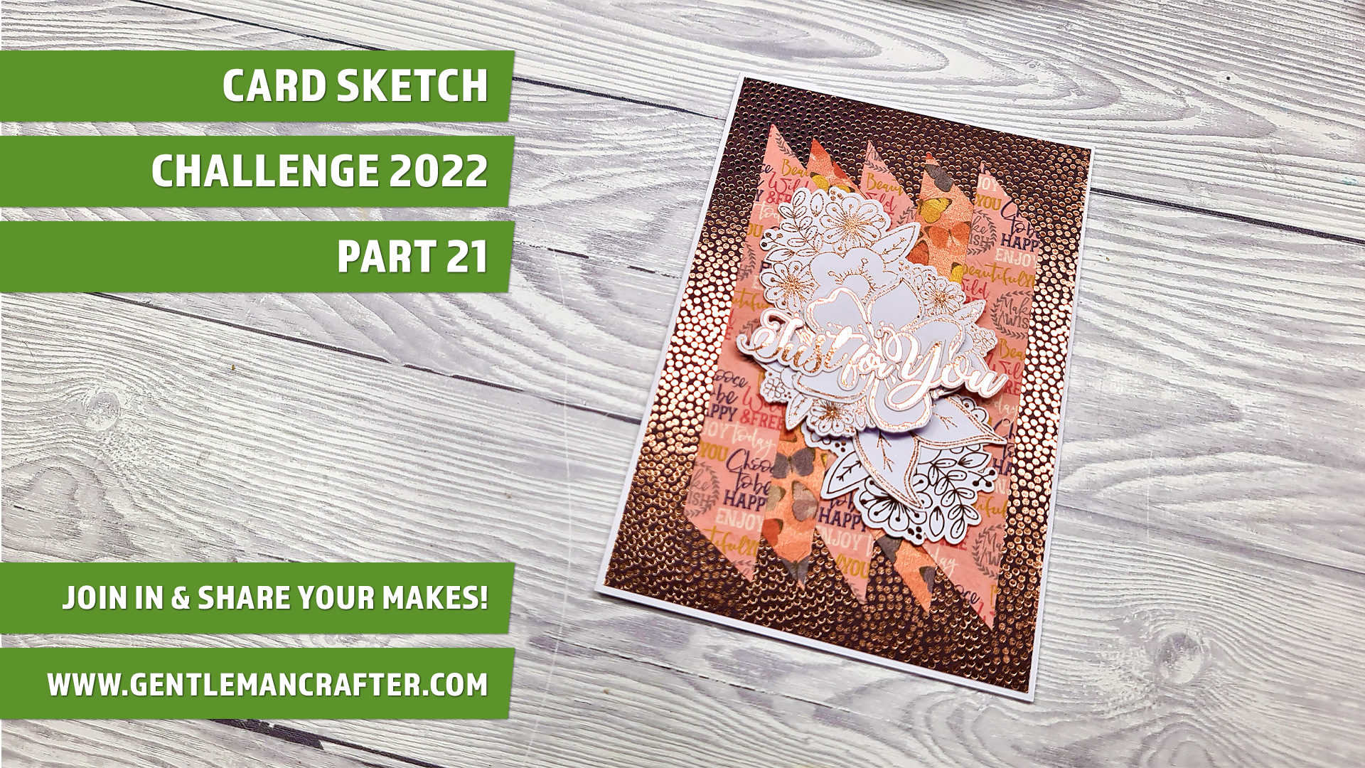 Card Sketch Challenge 2022 Part 21 – GENTLEMAN CRAFTER
