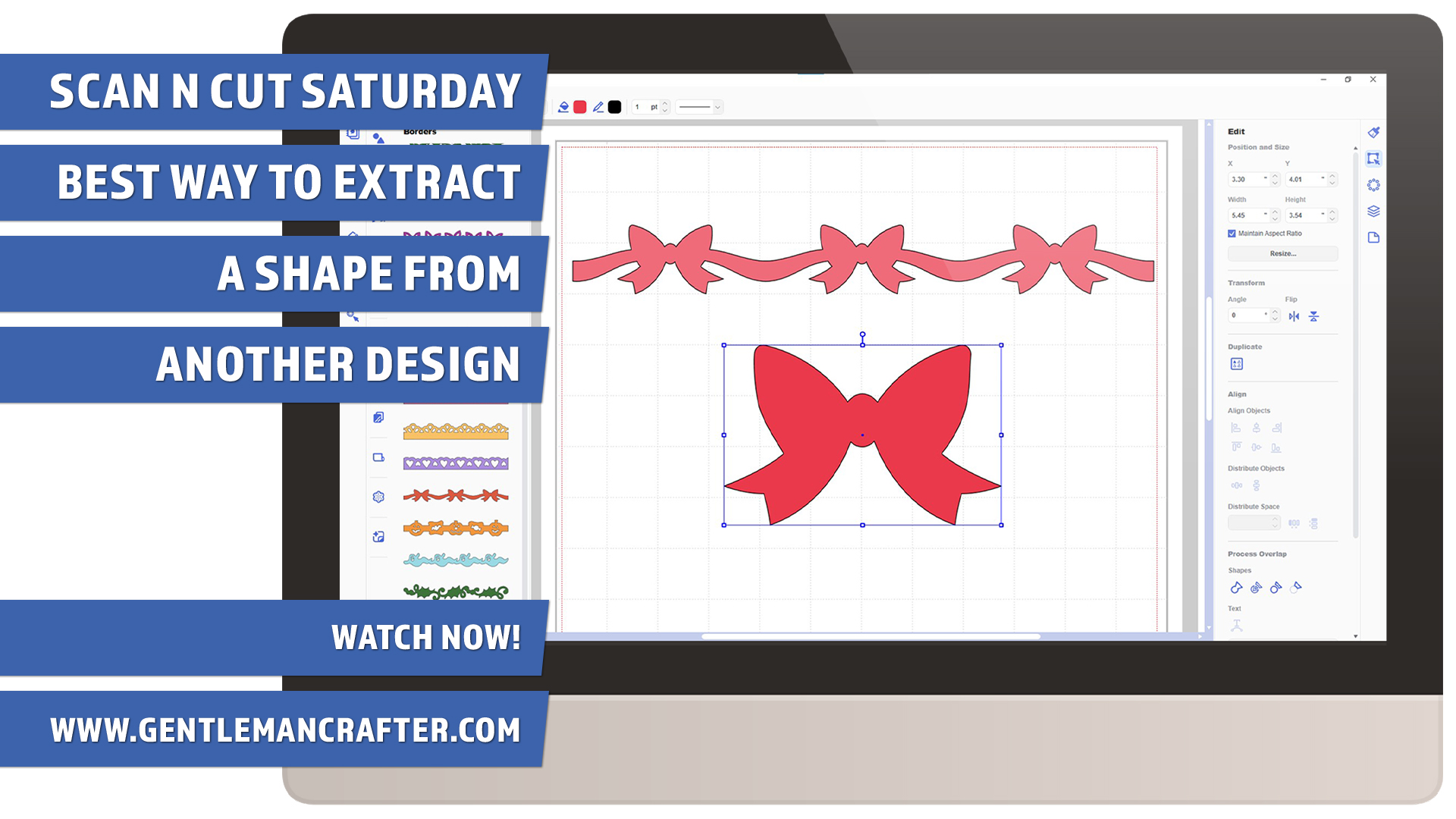 Scan N Cut Saturday – GENTLEMAN CRAFTER