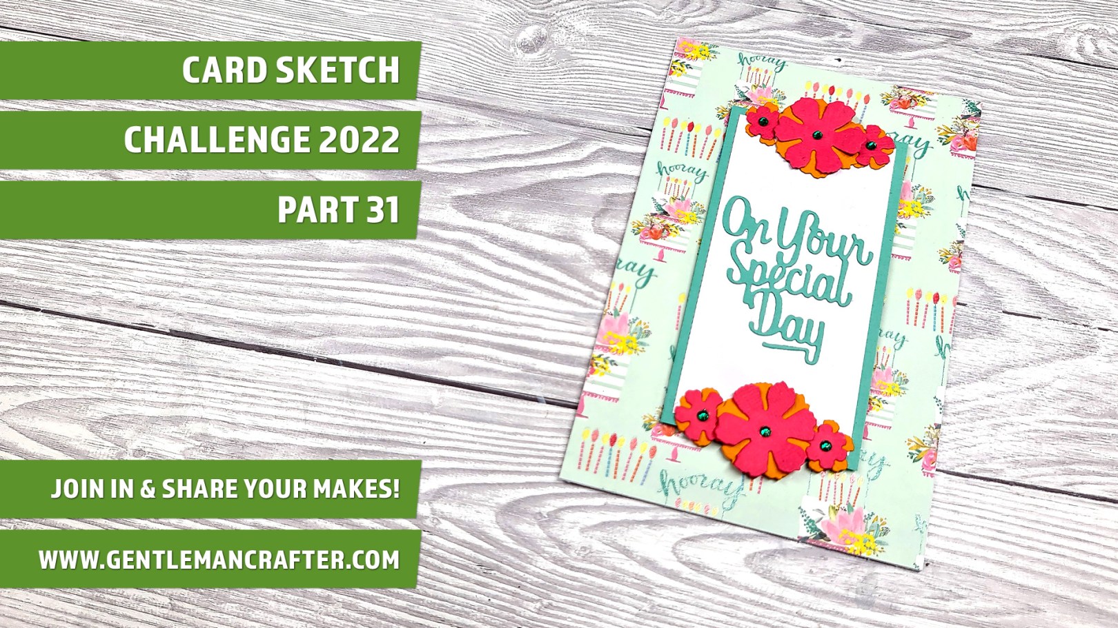 Card Sketch Challenge 2022 Part 31 – GENTLEMAN CRAFTER