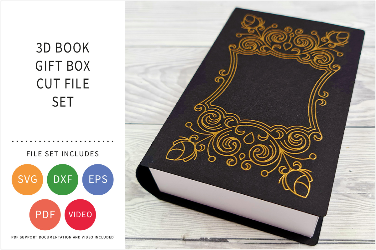 3D Book Box Cut File Set – GENTLEMAN CRAFTER