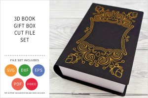 3D Book Box Cut File Set – GENTLEMAN CRAFTER