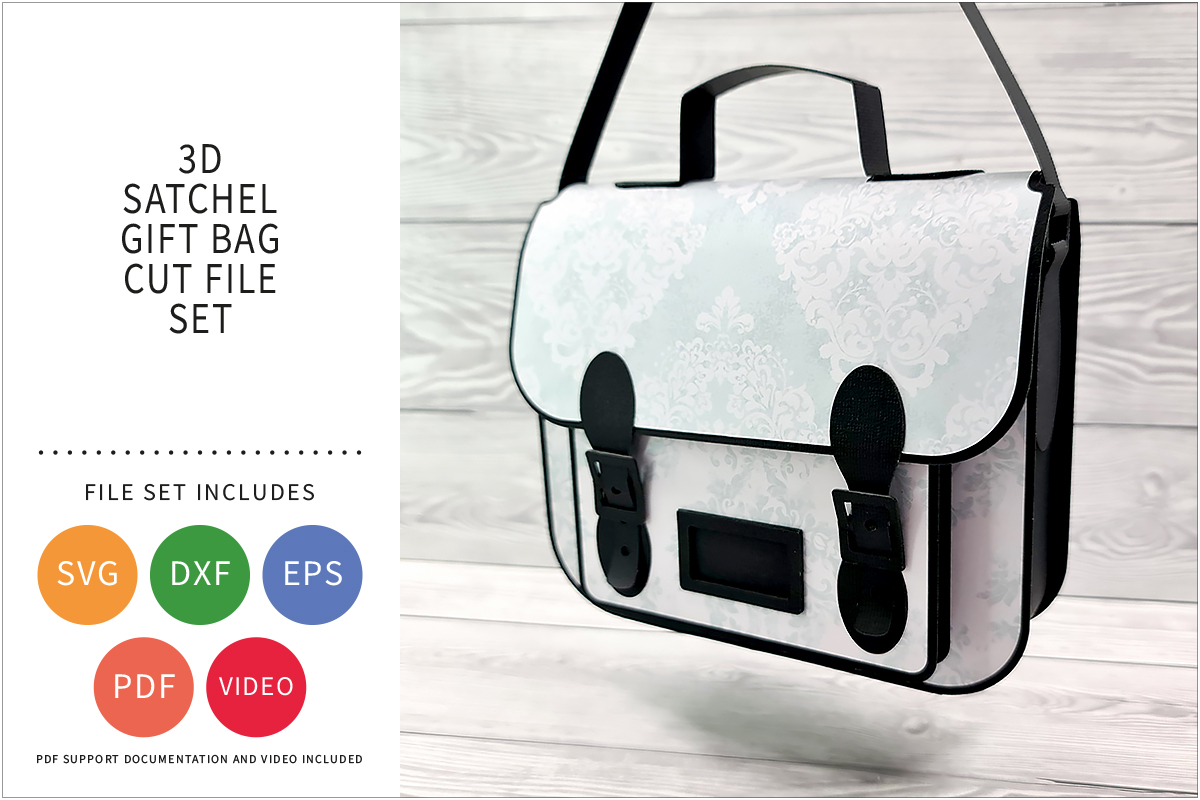 3D Satchel Gift Bag Cut File Set – GENTLEMAN CRAFTER