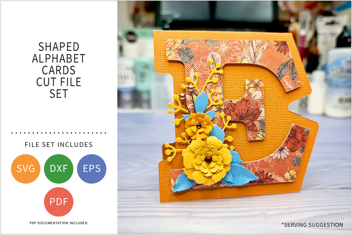 Shaped Alphabet Cards Cut File Set – GENTLEMAN CRAFTER