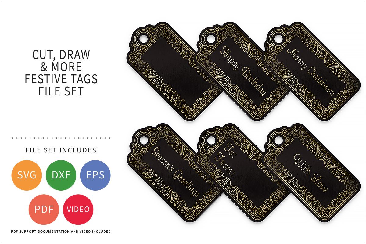 Cut, Draw and More Festive Tag File Set – GENTLEMAN CRAFTER