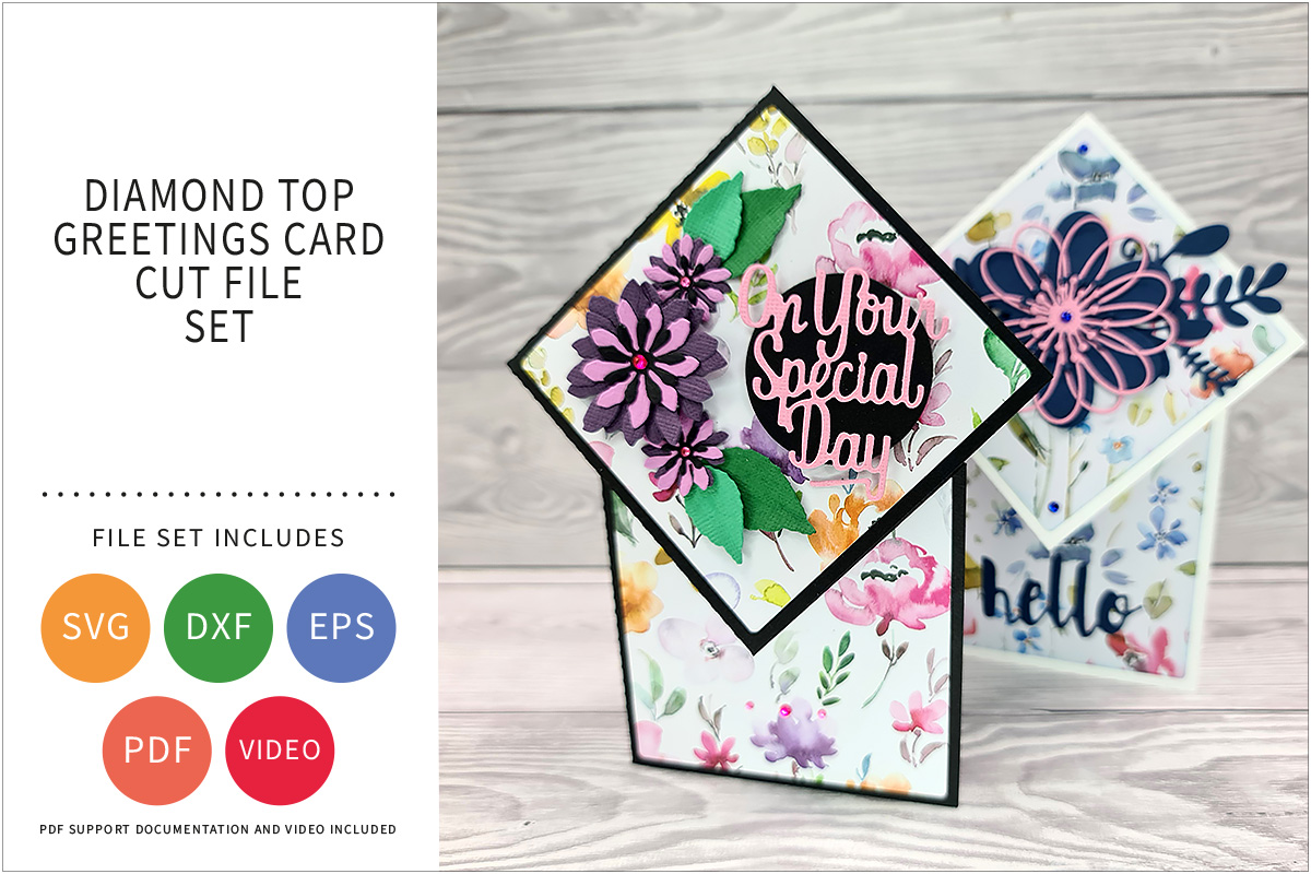 Diamond Top Greetings Card Cut File Set – GENTLEMAN CRAFTER